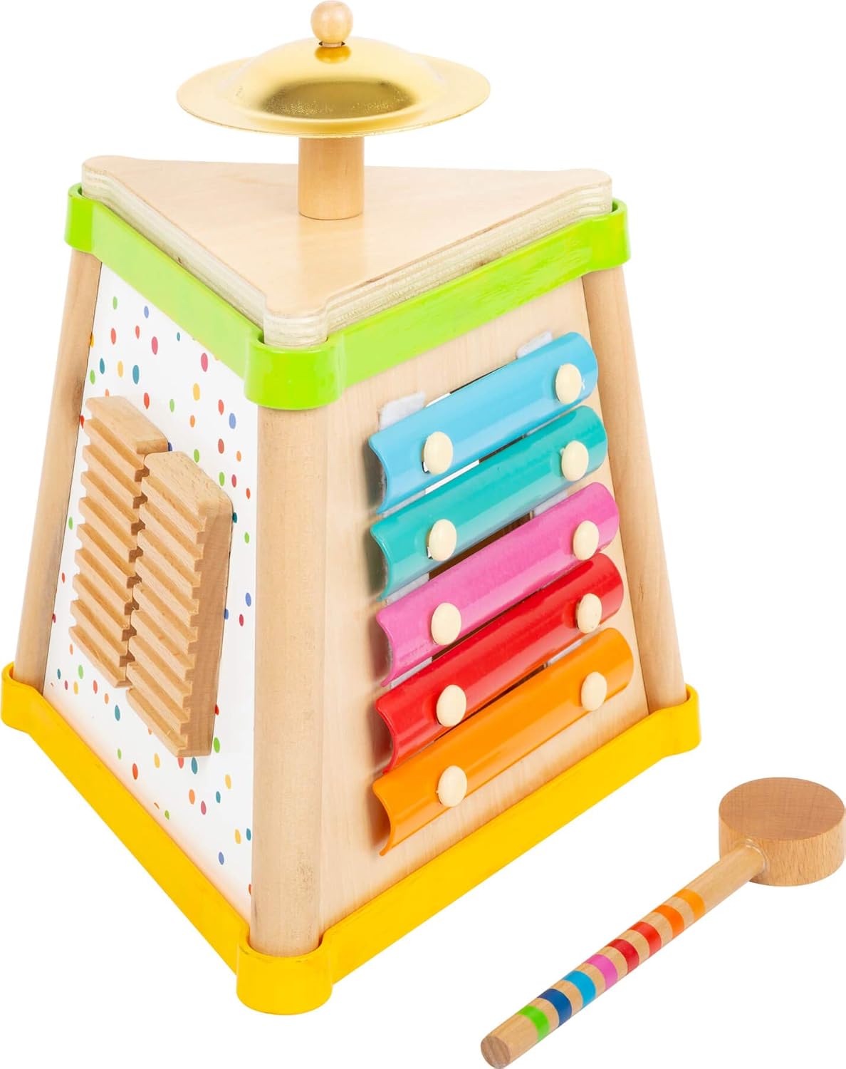 small foot Musikdreieck "Sound" aus Holz, Instrument mit Trommel, Xylo